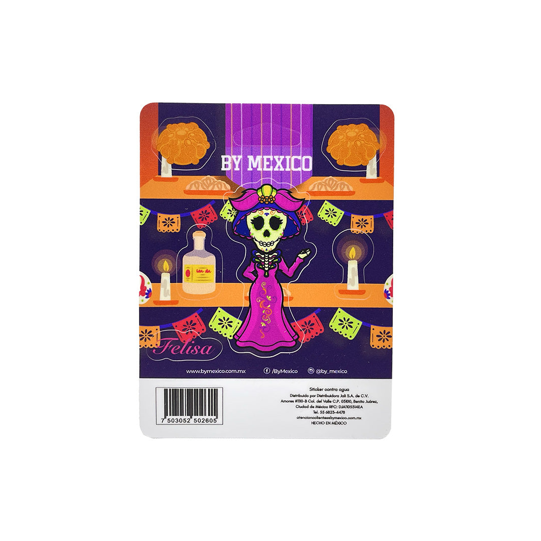 Stickers Felisa Catrina – By Mexico artículos diseño mexicanos