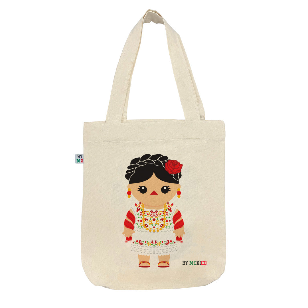 Totebag Muñeca Maya Ix Chel – By Mexico artículos diseño mexicanos